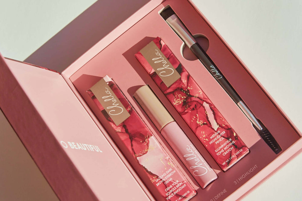 brow tester display filled with retail special – Chella Professional